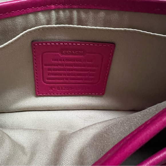 Coach | Bags | Coach Pink Leather Legacy Penny Crossbody Purse | Poshmark
